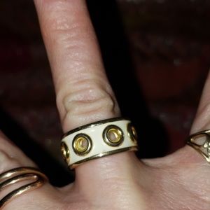 Coach | Jewelry | Coach Brand Enamel Ring | Poshmark